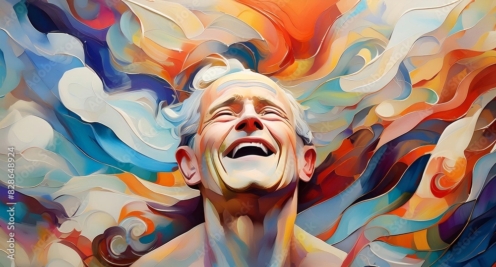 Abstract image that visually represents a complex emotion of man like ...