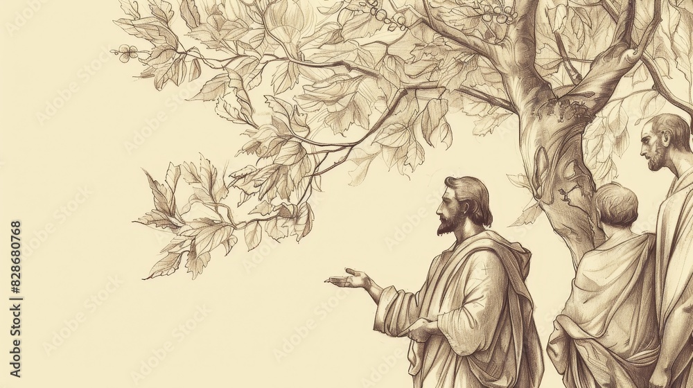 Zacchaeus the Tax Collector, Jesus Telling He Must Stay at His House ...