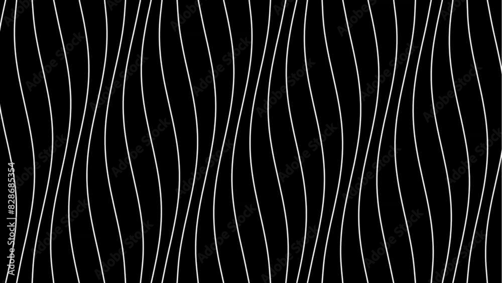 2d animated vertical parallel white lines wave movement in random ...