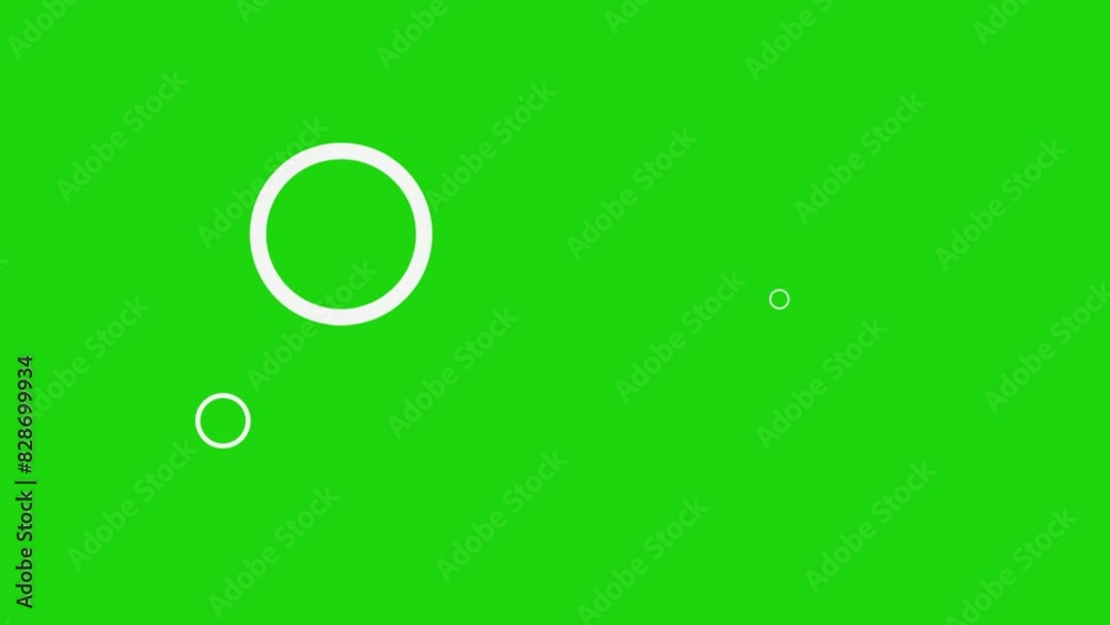 2d vector white circle random bursts sparks explosion animation on dark ...