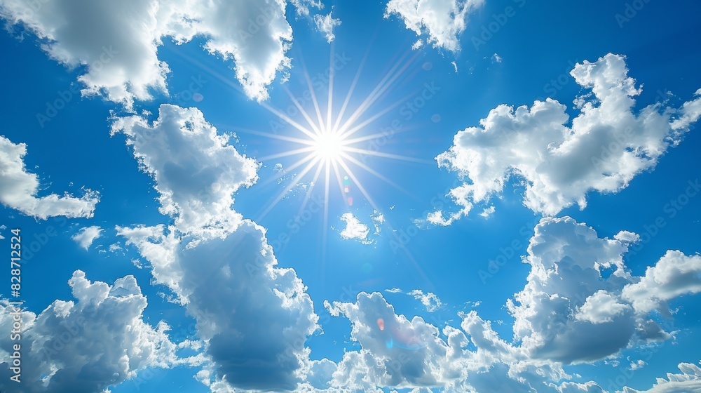 summer solstice celebration, the sun gleams high in the sky, signifying ...
