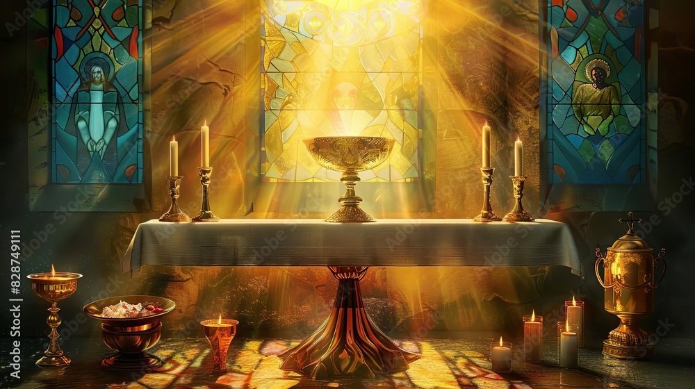 holy communion sacrament illustration the eucharist and lords supper ...