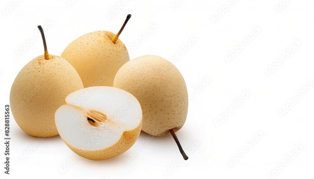 Asian pear - Pyrus pyrifolia - have a high water content and a crisp ...