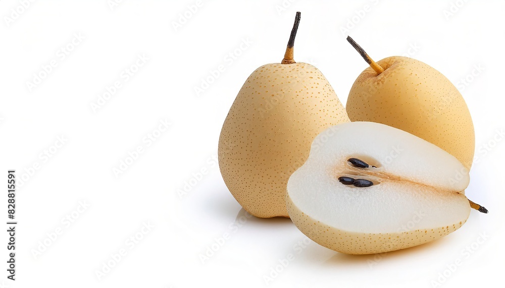 Asian pear - Pyrus pyrifolia - have a high water content and a crisp ...