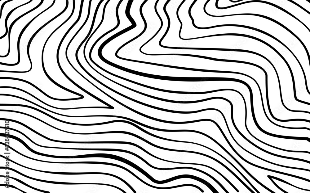 abstract wavy background. topographic contour background. contour ...