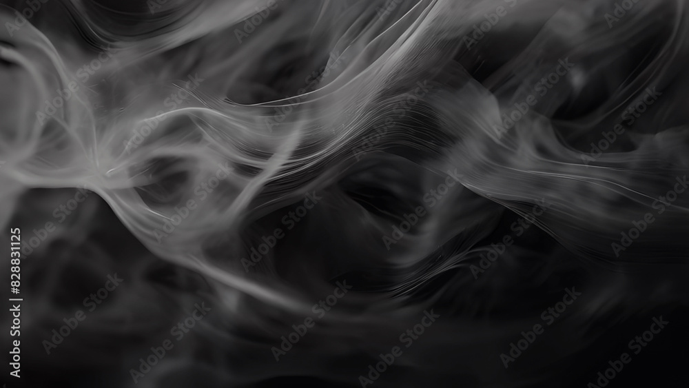 Black Background with Ash Smoke. Dark Background Screen Backdrop for ...