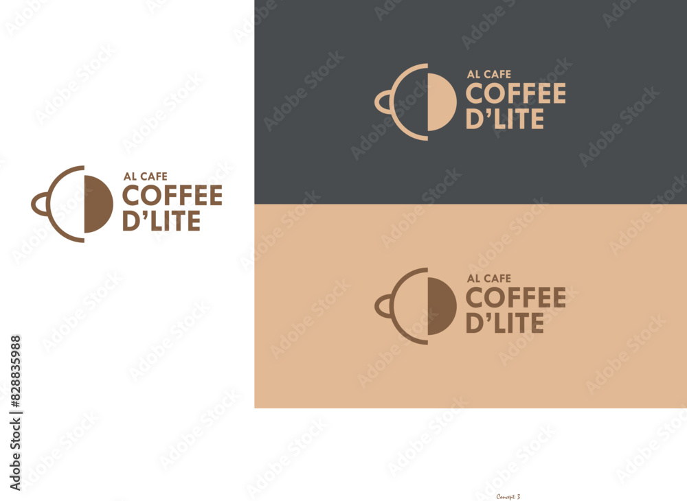 Coffee logo, cafe logo, coffee de'lite logo, Coffee delight logo, Al ...