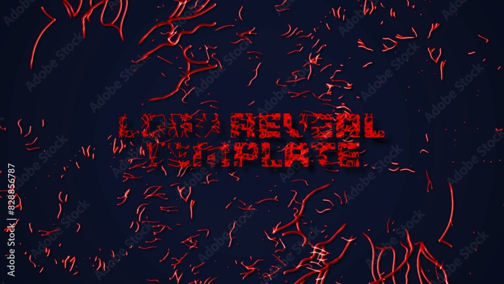 Bloody Scary Text and Logo Reveal Template Stock Template | Adobe Stock