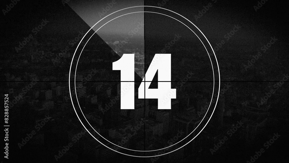 Retro Cinema Classy Countdown Movie Timer Stock Template | Adobe Stock