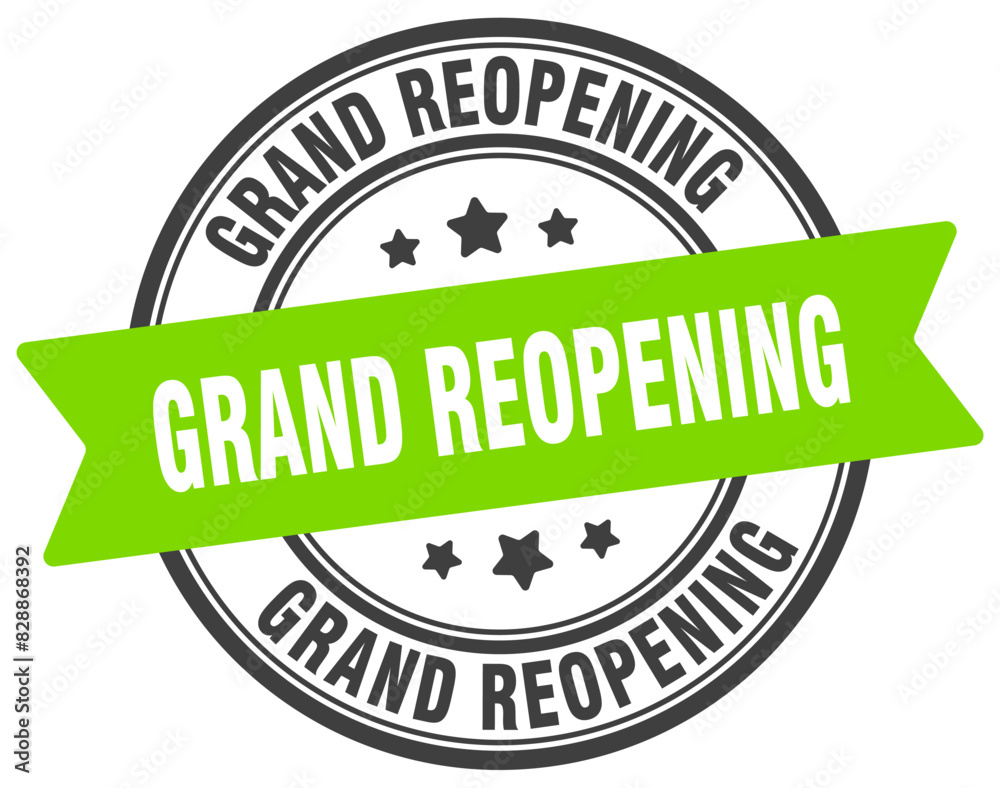 grand reopening stamp. grand reopening label on transparent background ...