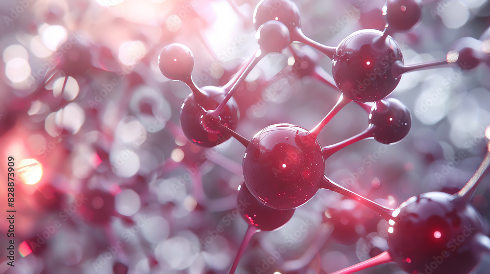 Detailed molecular structure of a carbon atom, intricate bonds, high ...