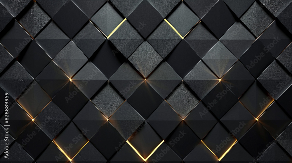 Gold black luxury background metal square pattern. black background ...