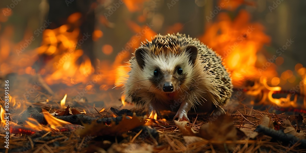 Hedgehog's Escape: A Photo Series Highlighting Nature Conservation and ...