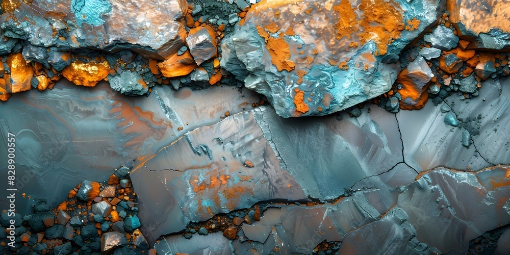 Analytical Sample of Copper Ore for Testing Purposes. Concept Copper ...