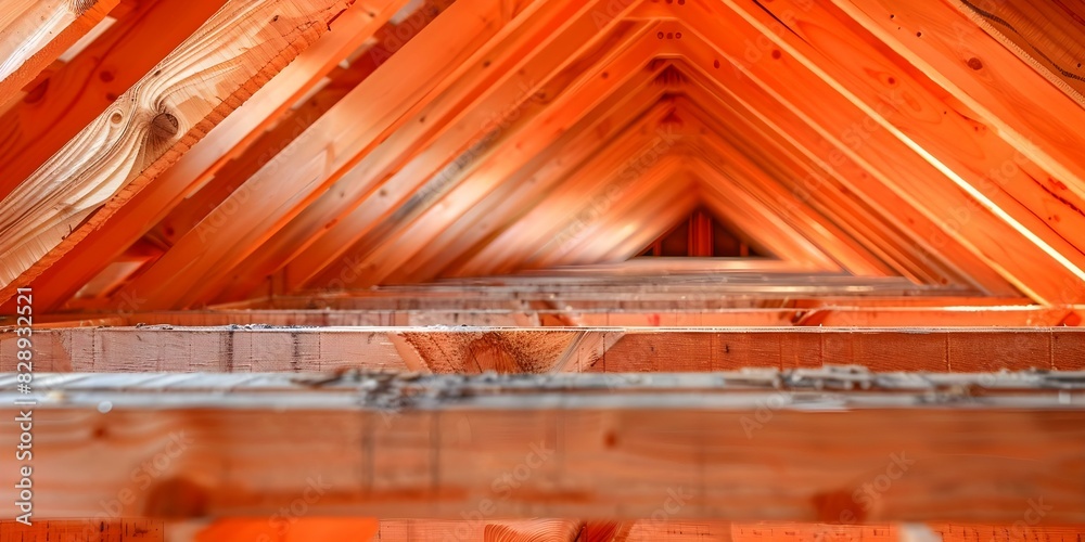 Timber beams used to construct wood roof trusses in building framing ...