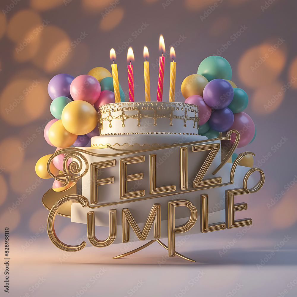 Feliz cumple and Feliz cumpleaños sign means Happy Birthday in Spanish ...