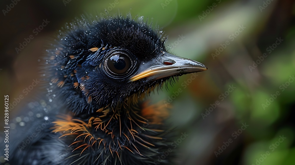 juvenile Kosrae Crake Porzana monasa with black feathers extinct native ...