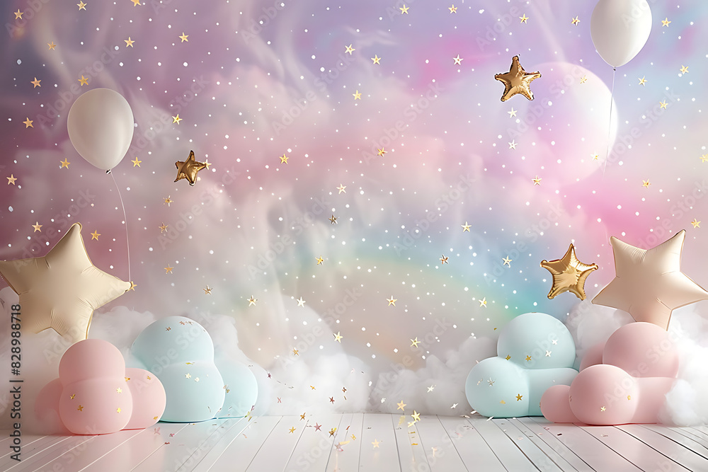 Pastel Dreamy Digital Backdrop for Studio Photography, Cake Smash ...