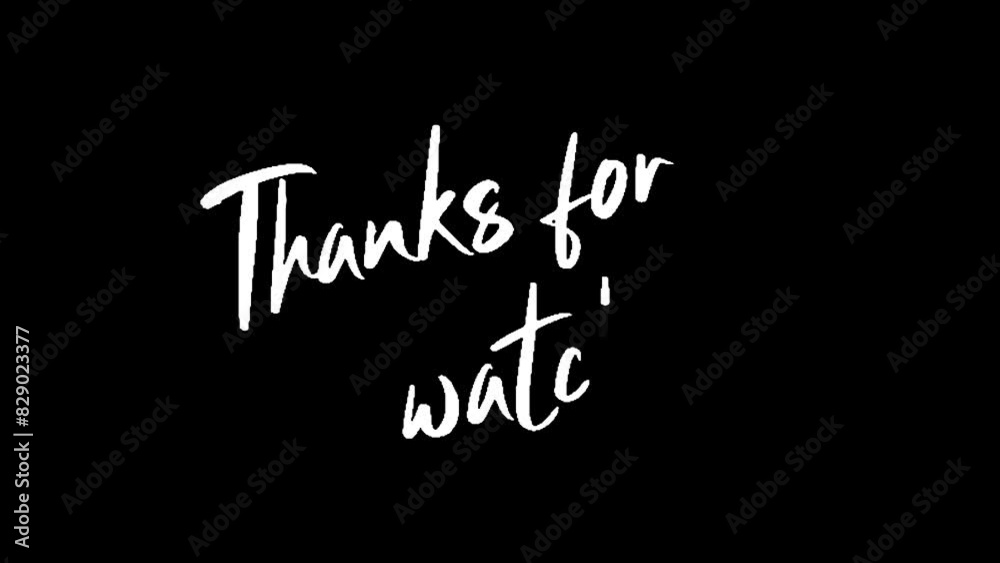 Thank you animation. Cool and modern Thanks for Watching text animation ... Thank you animation. Cool and modern Thanks for Watching text animation ...