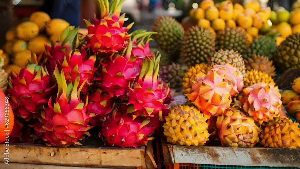 Sample exotic and unusual fruits like dragon fruit and rambutan at one ...
