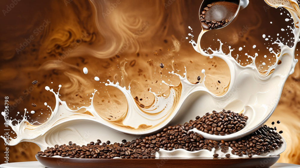 product display background, Coffee Bean podium, Coffee background ...