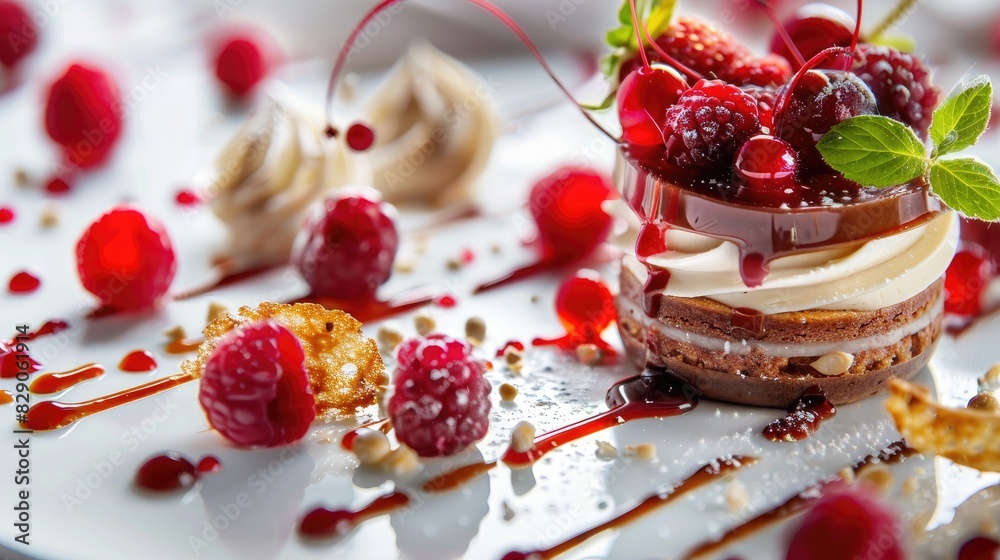 Exquisitely crafted desserts shine as the centerpieces of dining tables ...
