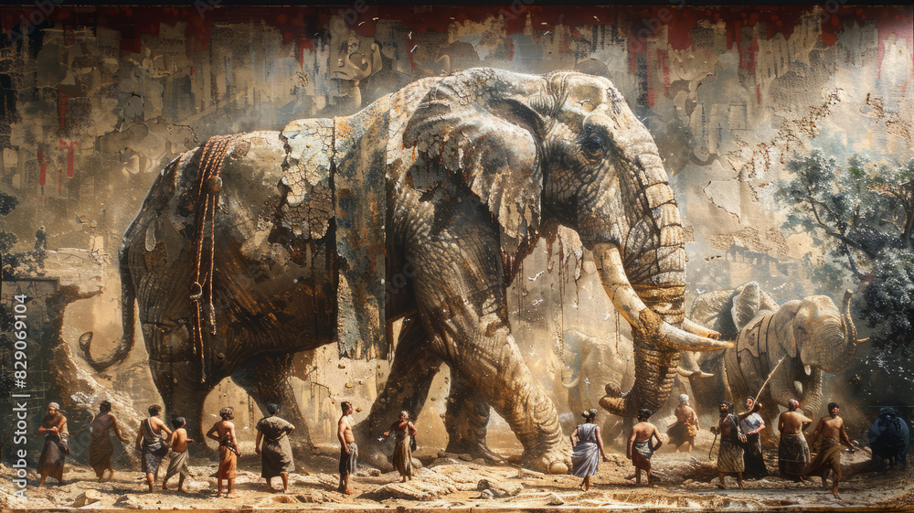 the famous story of the elephant ans six blind ment. each blind man ...