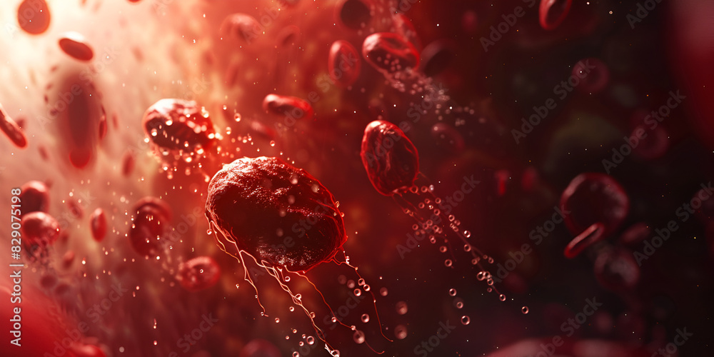 red blood drops, Red blood cells, Red blood cells in vein circulating ...