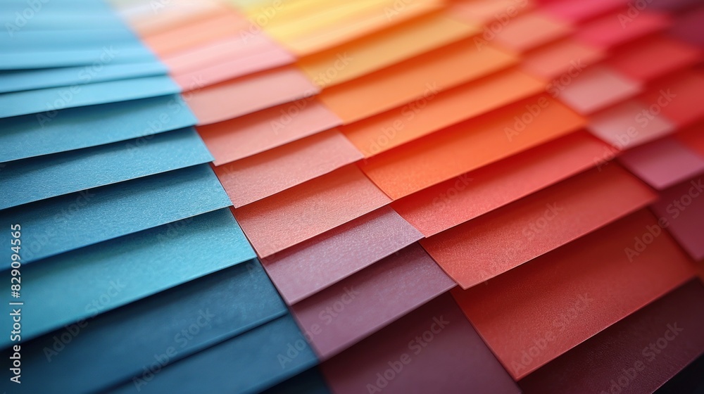Produce a detailed color palette for paper cuts that enhances workflow ...