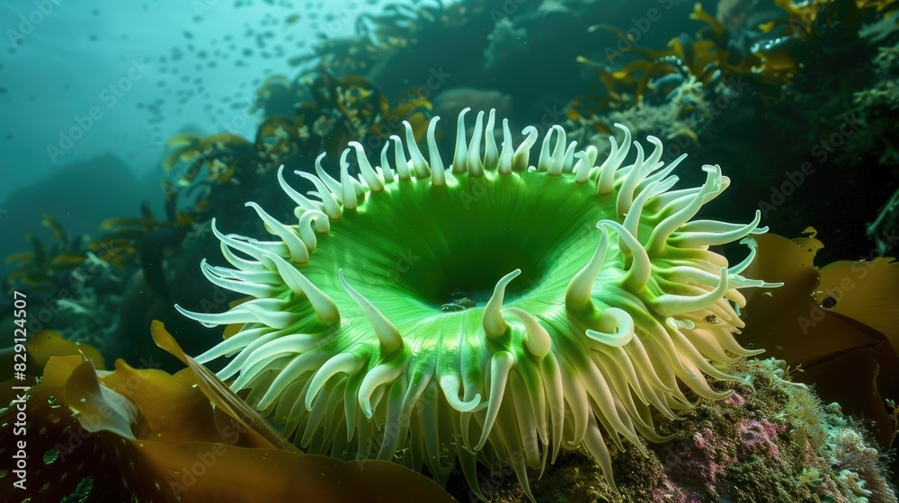 Species of intertidal sea anemone known as the Anthopleura ...