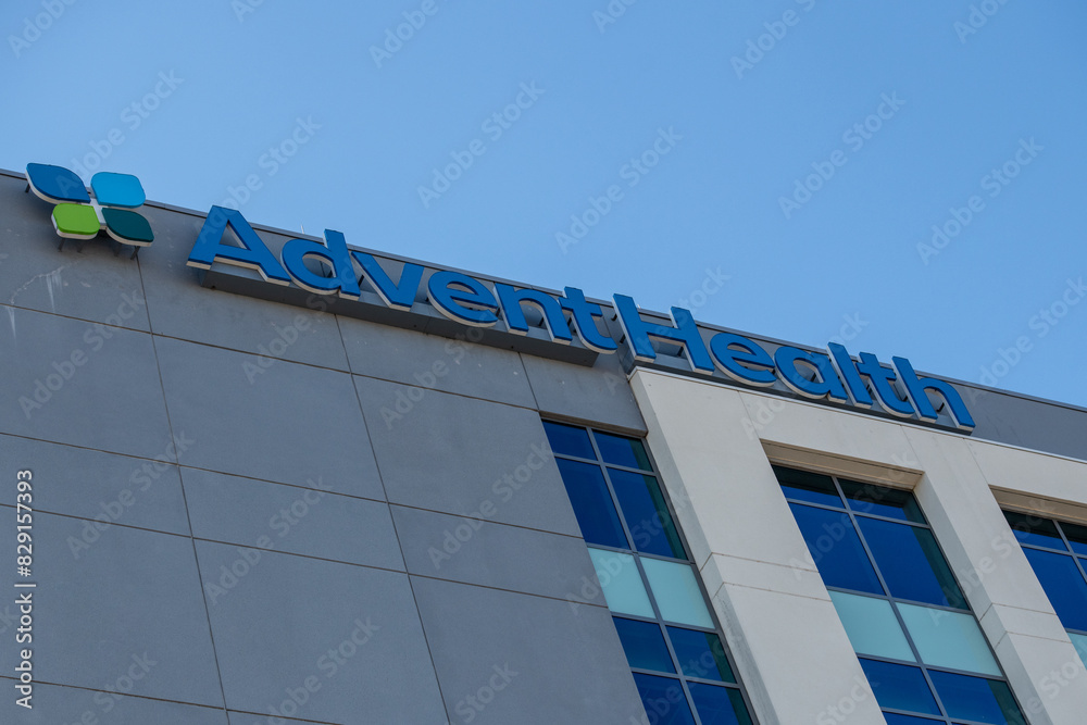 Orlando, Florida, US-June 1, 2024: The exterior building of Advent ...