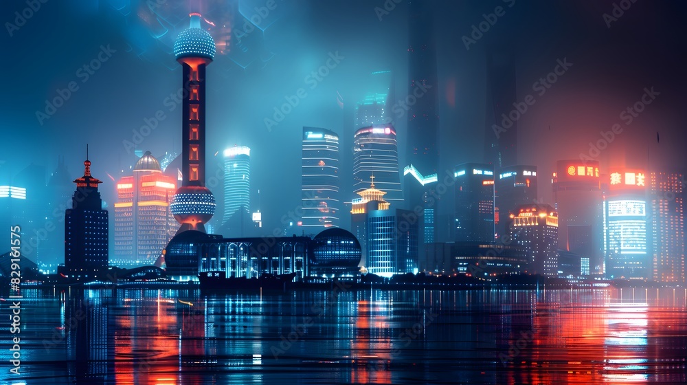 Dynamic Nightscape of Shanghai: Witness the dynamic transformation of ...