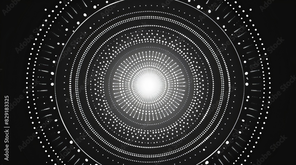 Shaded in black African dot-and-circle geometric patterns often consist ...