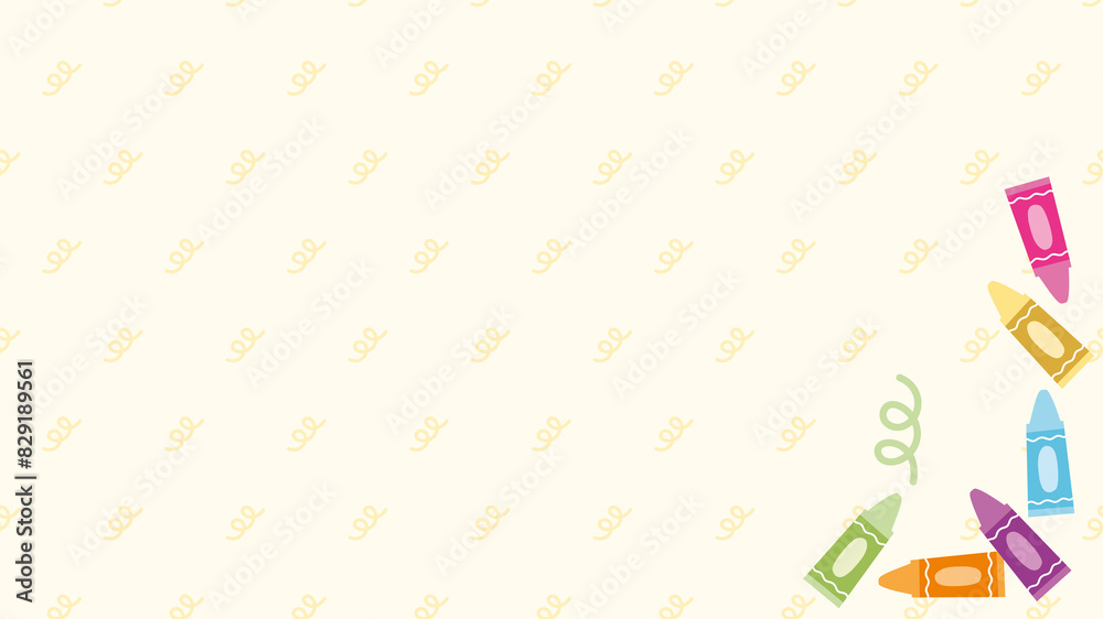 Colorful Crayons Pattern Wallpaper for Kids back to School Teacher ...
