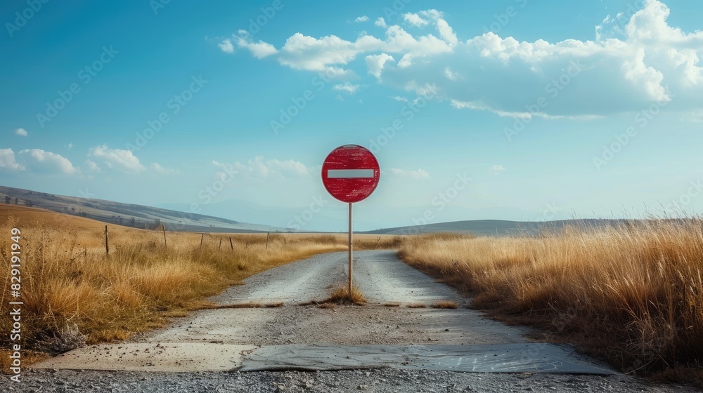 Traffic sign indicating road ending road belongs to private property ...