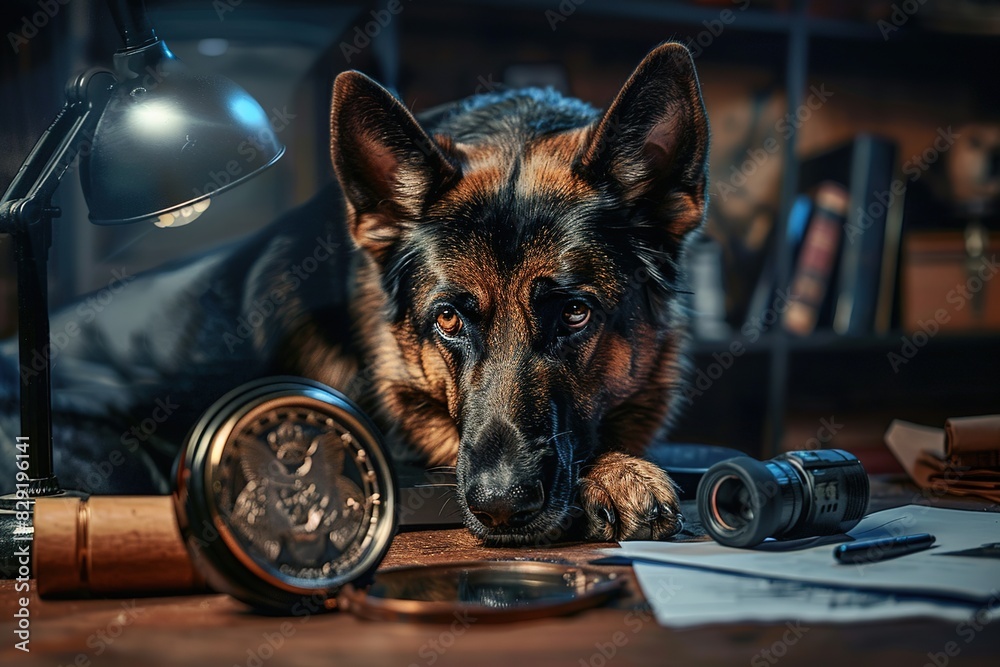 Dog Investigator in Police - Portrayal of Intelligence and Dedication ...