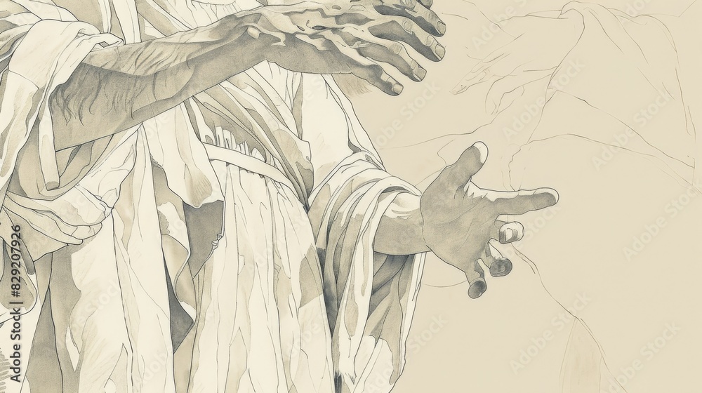 Jesus Walking on Water, Catching Peter, Faith Wavering, Biblical ...