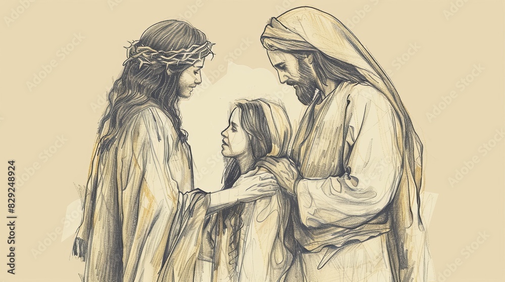 Jesus Healing Canaanite Woman’s Demon-Possessed Daughter, Praising Her ...