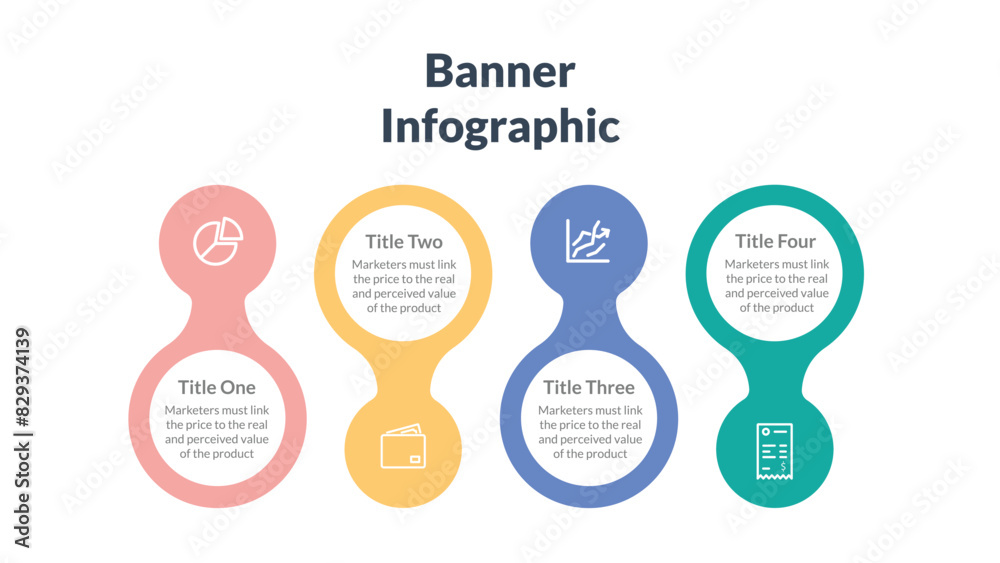 Banner Diagrams for Presentations, Business and Marketing Infographics ...