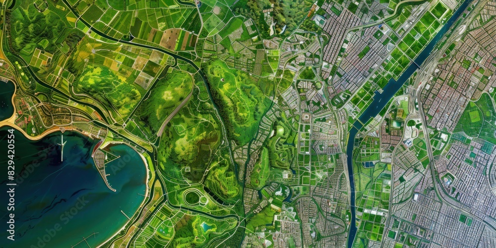 Foto de Satellite imagery tracking the expansion of green ...