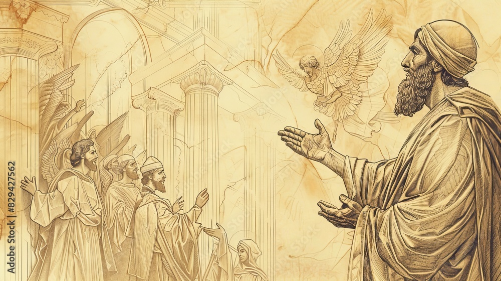 Biblical Illustration: The Prophet Isaiah, Vision of God in the Temple ...