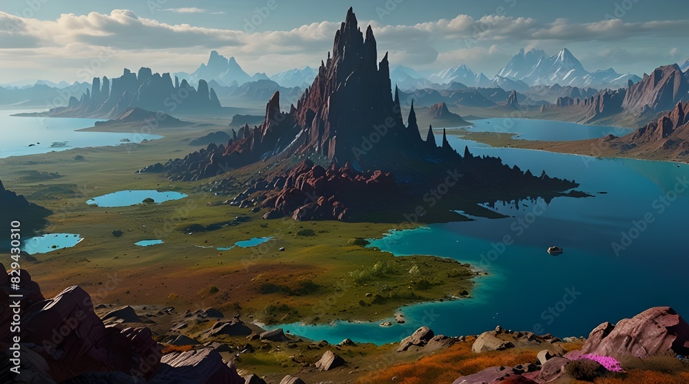 Hyperborea is a hyperrealistic alien world with striking colours and ...