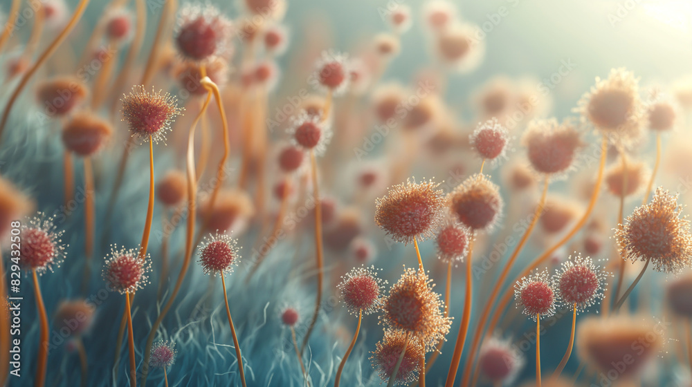 Microscopic image of the scalp showing the dandruff-causing fungus ...