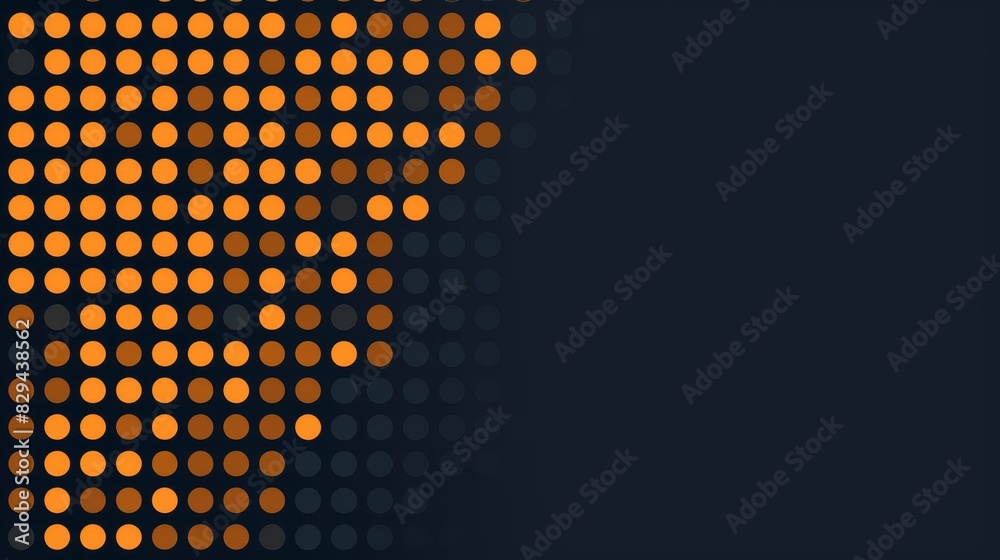 1 Black background with orange dots.2 Black background with white dots ...