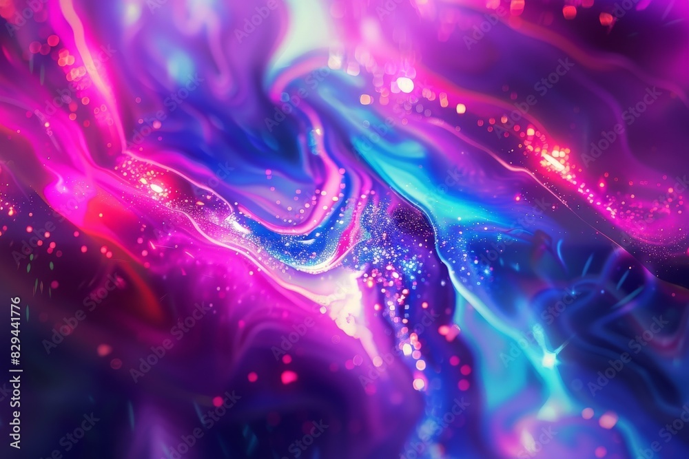 Science and Technology Concept, Atomic Structure with Nucleus - a ...