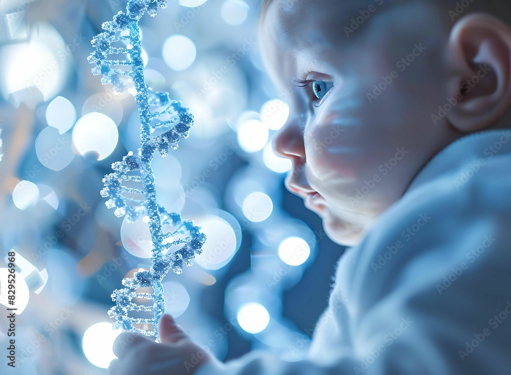 The development of a fetus undergoing special DNA experiments in the ...