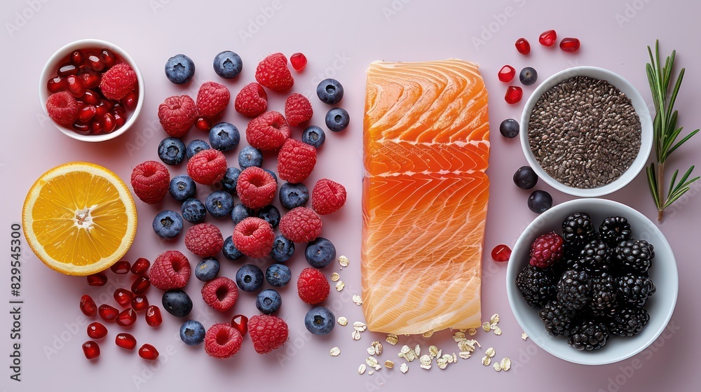 Visual representation of saturated vs. unsaturated fats with food ...