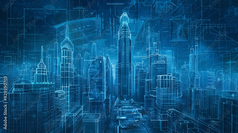 Embark on a journey into the future with blueprints of visionary cities ...