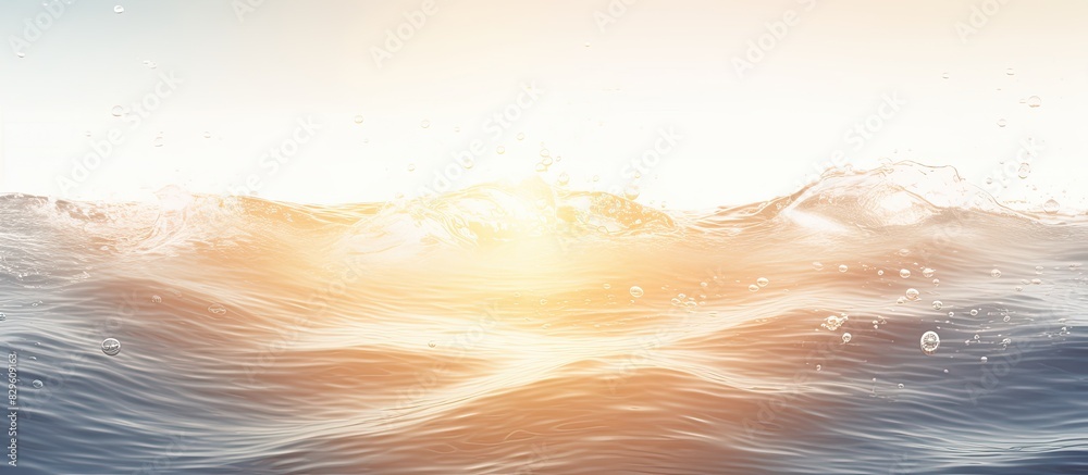 Trendy abstract nature background featuring a serene water surface ...