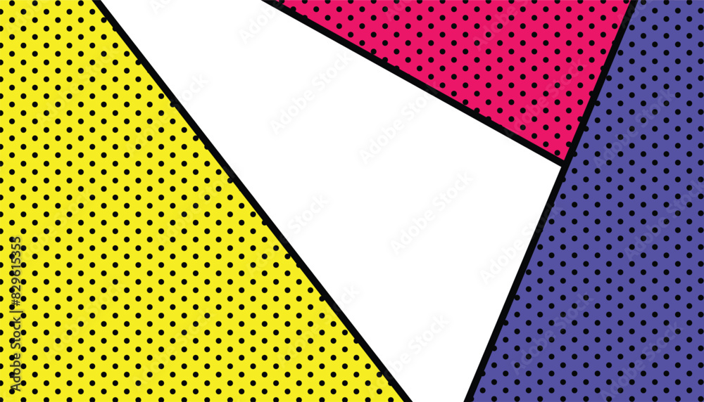 Comic background divided box, comic book background template with black ...